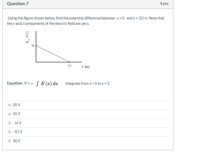Solved Question 7 4 pts Using the figure shown below, find | Chegg.com