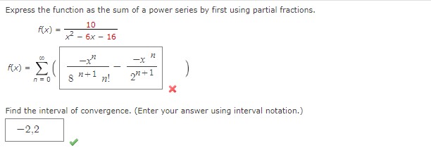 Solved Express the function as the sum of a power series by | Chegg.com