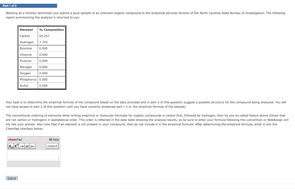 Solved report summarizing the analysis is returned to you: | Chegg.com