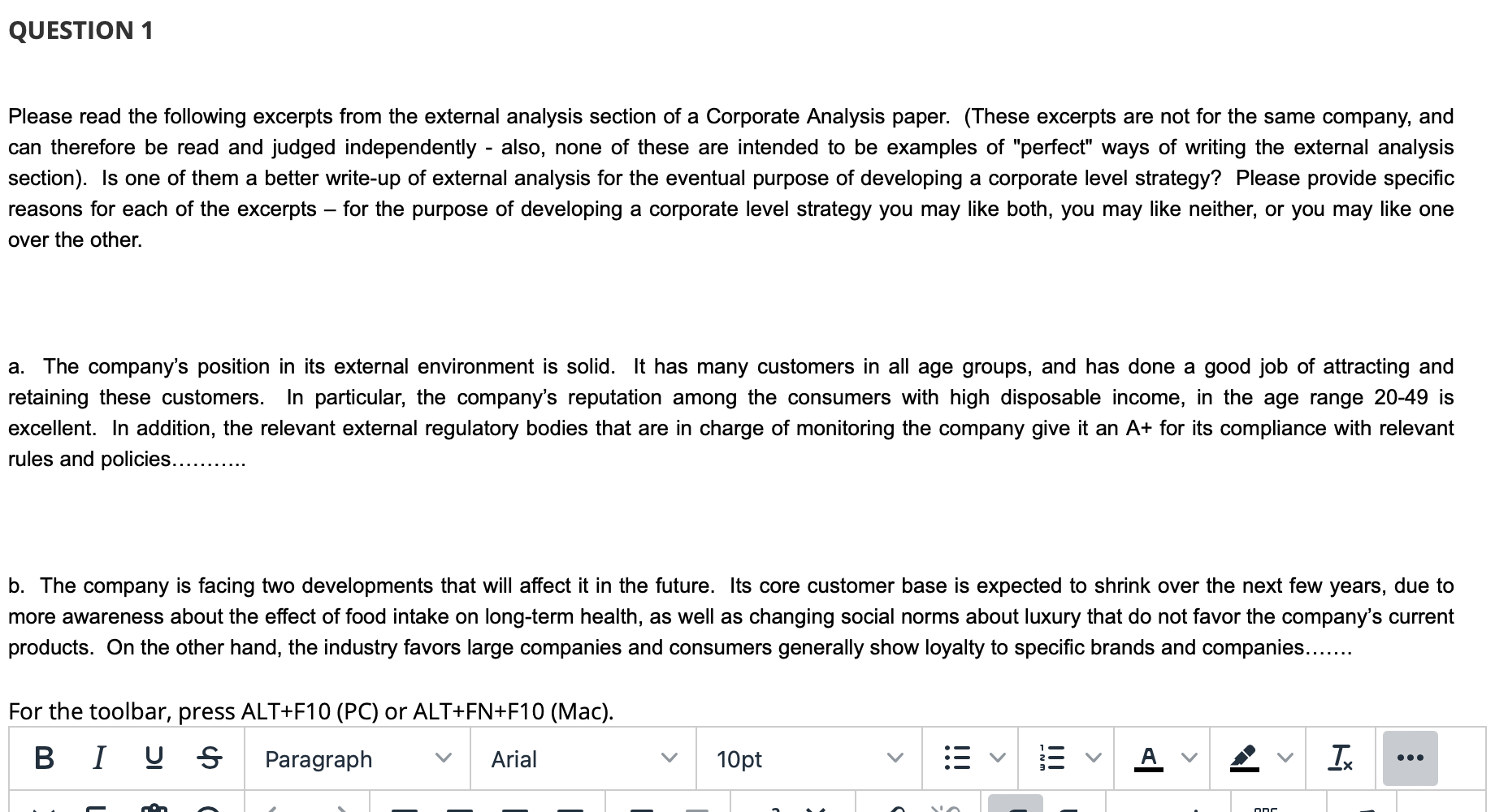 Solved Please read the following excerpts from the external | Chegg.com