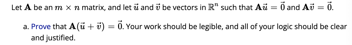 [Solved]: Let ( mathbf{A} ) be an ( m times n