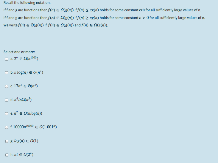 Solved Recall the following notation. Iff and g are | Chegg.com