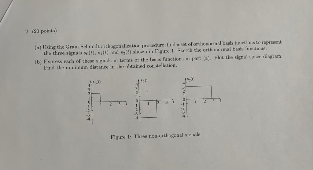 Solved (a) Using the Gram-Schmidt orthogonalization | Chegg.com