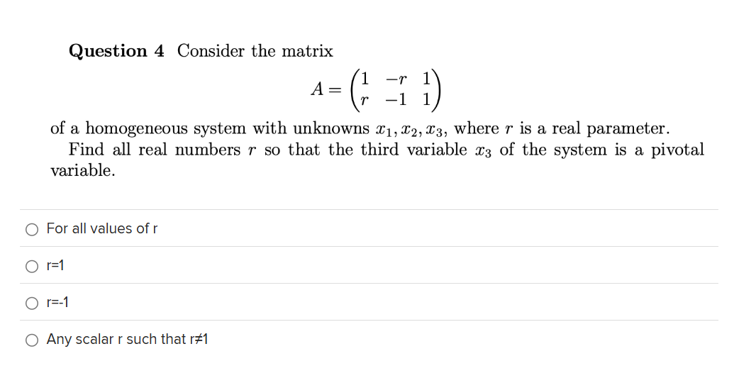 Solved Question 4 ﻿Consider the | Chegg.com