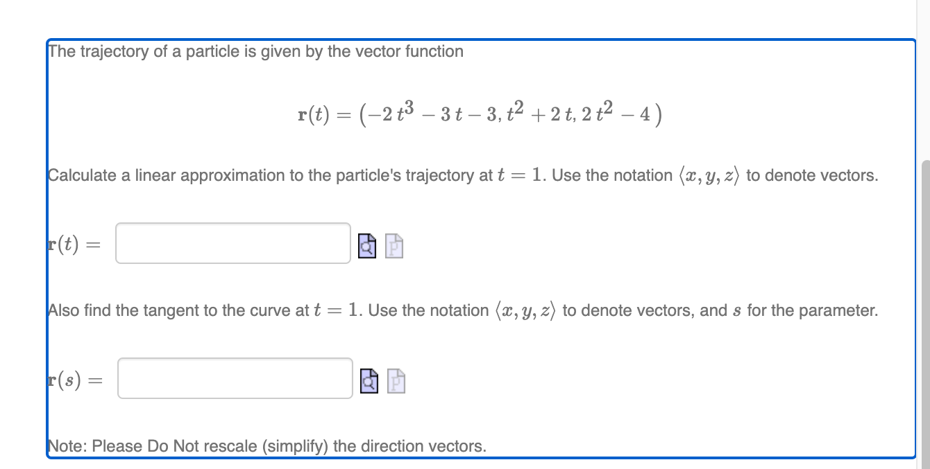 Solved The trajectory of a particle is given by the vector | Chegg.com