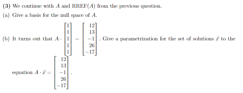 Solved A= 5 4 -2 4. 2 1 4 2 4 4 3 0 2 -10 3 2 2 4 -1 1 -14 | Chegg.com