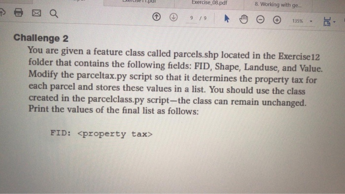 Exercise 08.pdf 8. Working with ge... Challenge 2 You | Chegg.com