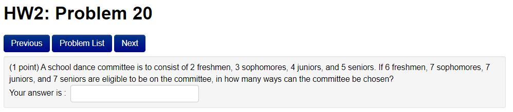 Solved HW2: Problem 20 Previous Problem List Next (1 point) | Chegg.com