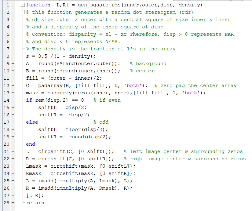 Solved Implement the Marr-Poggio (1976) cooperative stereo | Chegg.com