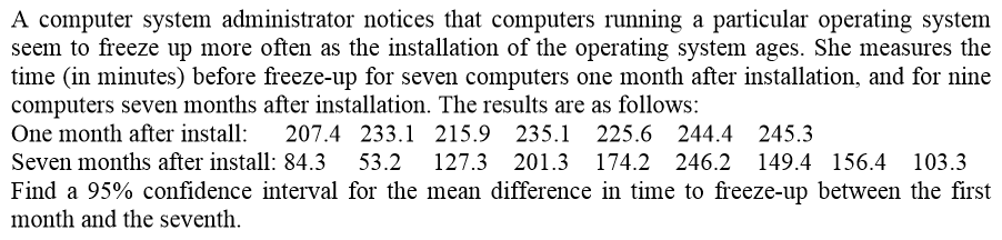 Solved A computer system administrator notices that | Chegg.com