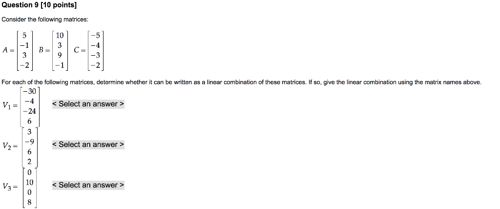 Solved Question 9 [10 points] Consider the following | Chegg.com