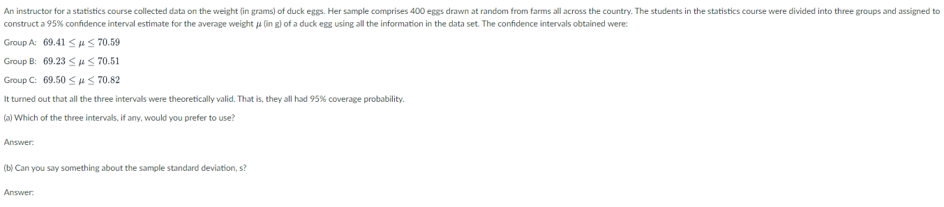 Solved An instructor for a statistics course collected data | Chegg.com