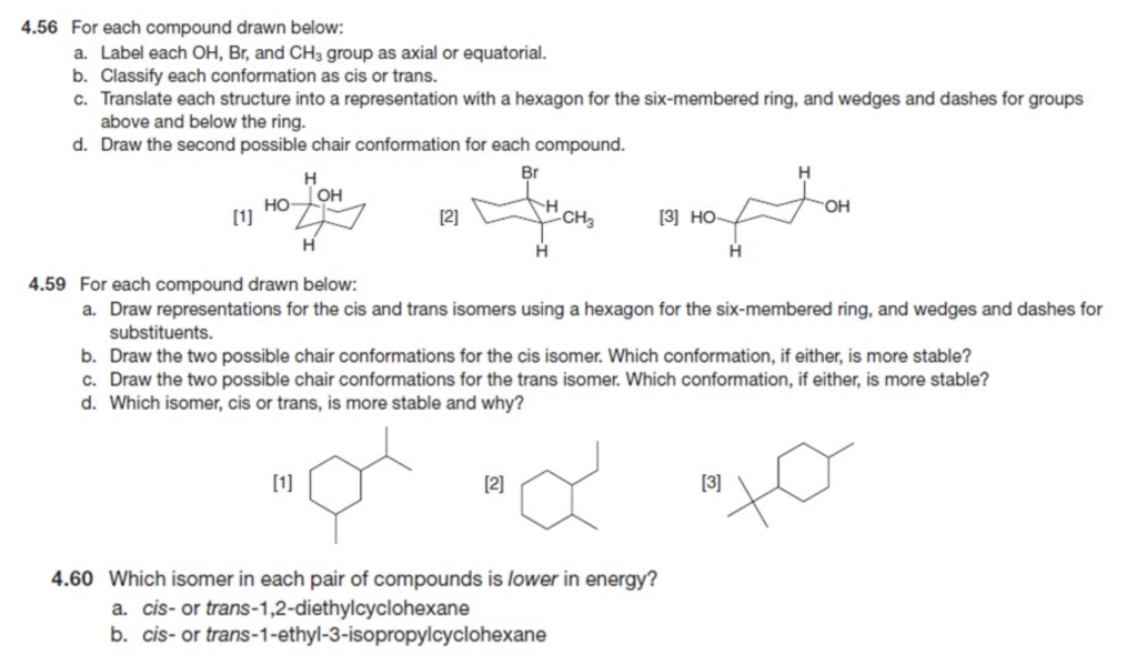 Solved 4.56 For each compound drawn below: a. Label each | Chegg.com