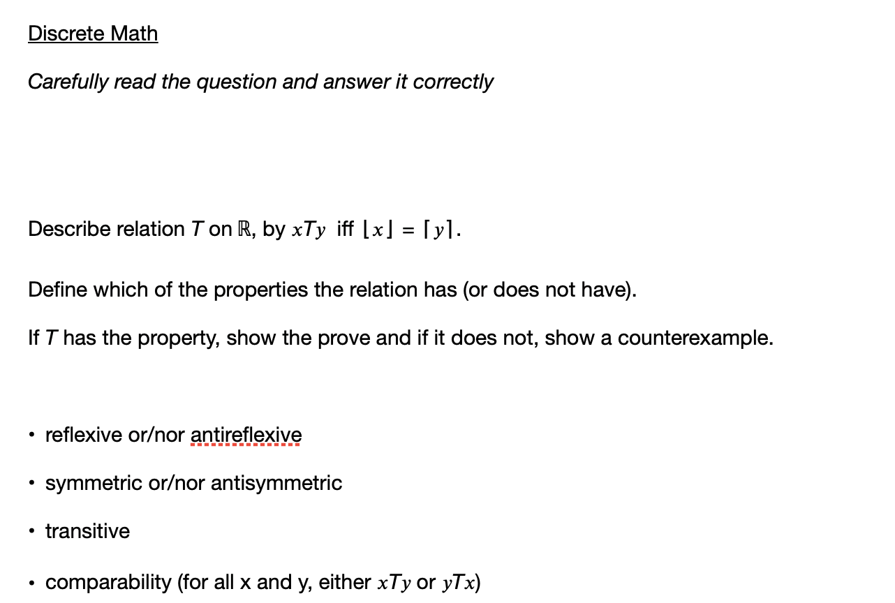 Solved Discrete Math Carefully read the question and answer | Chegg.com