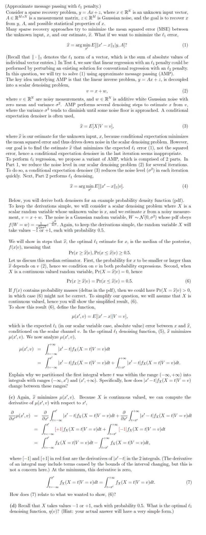 Solved Approximate Message Passing With ℓ1 Penalty