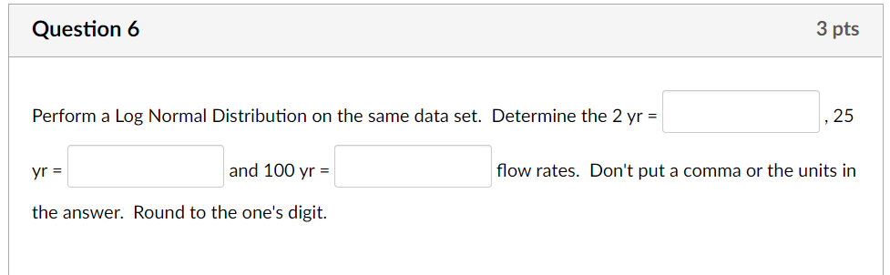 Solved Perform a Log Normal Distribution on the same data | Chegg.com