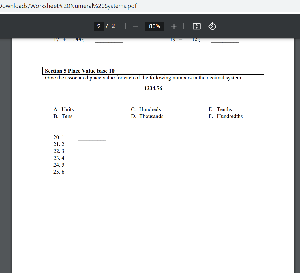 Solved Downloads/Worksheet%20Numeral%20Systems.pdf 2 1 2 - | Chegg.com