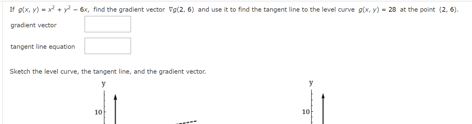 Solved If g(x, y) = x2 + y2 – 6x, find the gradient vector | Chegg.com