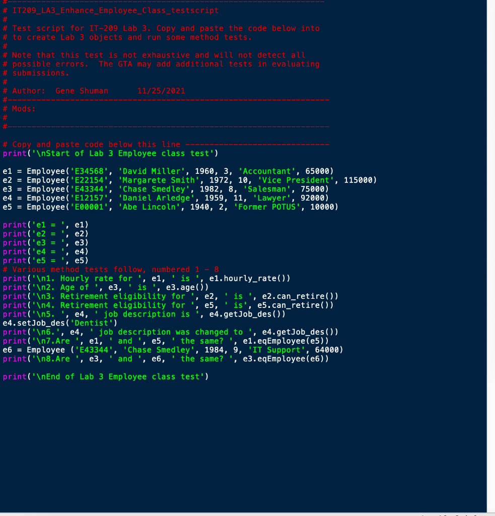 Solved In this assignment you are to enhance the Python | Chegg.com