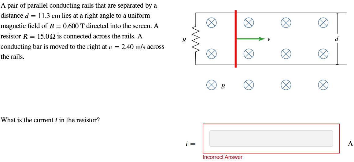 Solved by an EXPERT A pair of ﻿parallel conducting rails that are | Chegg.com