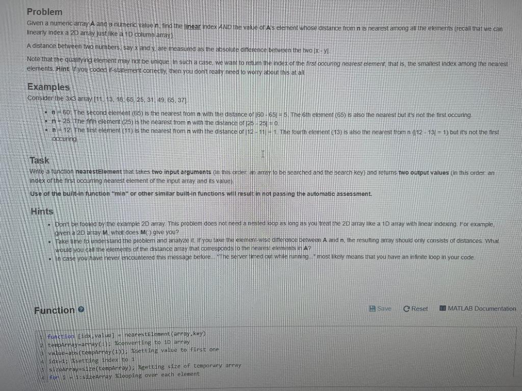 Solved This is a Matlab question that I need answered | Chegg.com