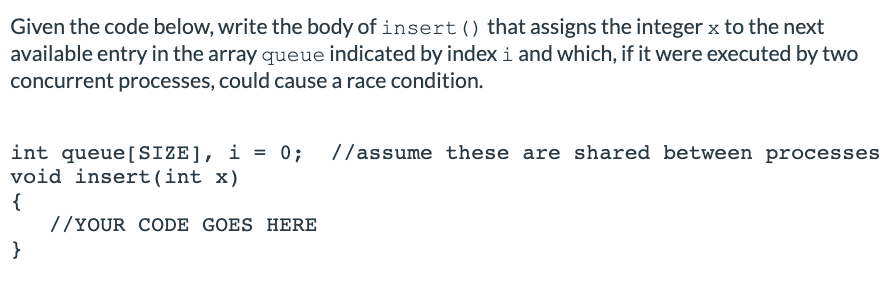 Solved Given the code below, write the body of insert () | Chegg.com