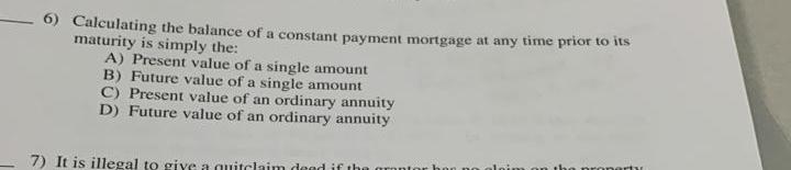 Solved 6) Calculating the balance of a constant payment | Chegg.com