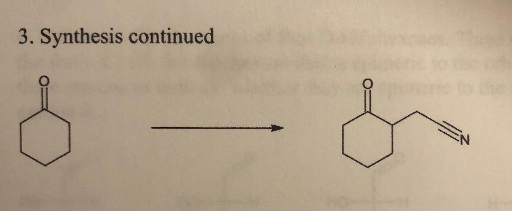 Solved 3. Synthesis continued | Chegg.com