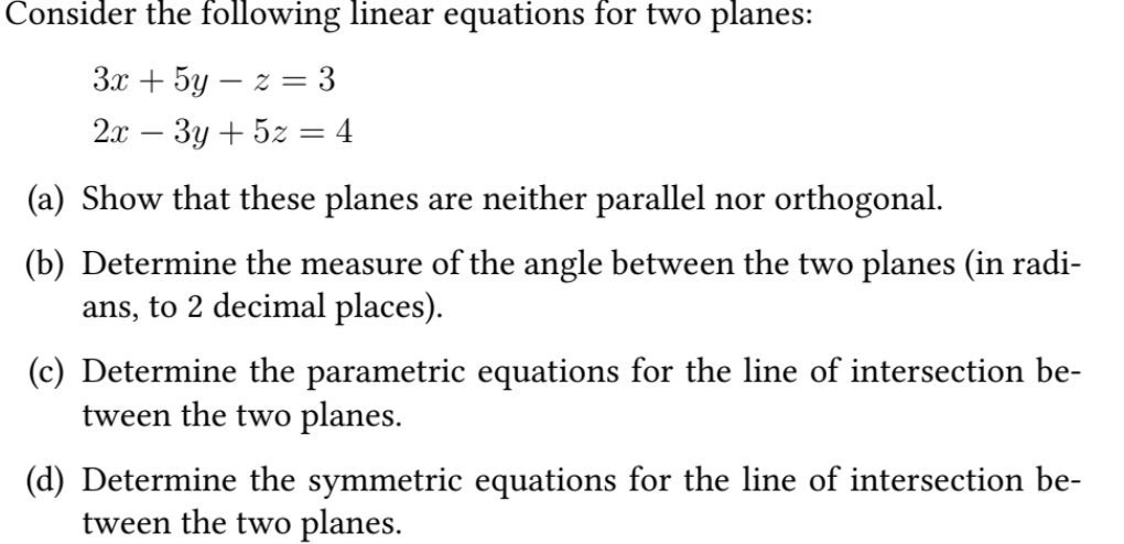 Solved Consider the following linear equations for two | Chegg.com