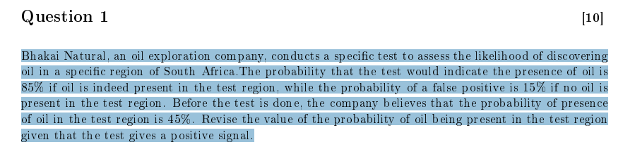 Solved STOCHASTIC PROCESS Question 1Bhakai Natural, an oil | Chegg.com