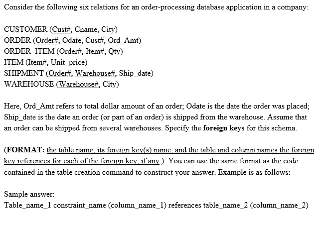 Solved Consider the following six relations for an | Chegg.com