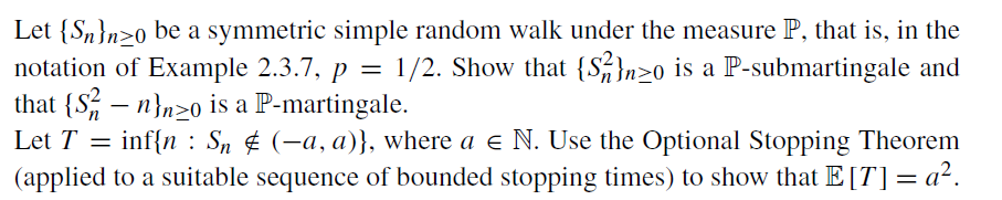 Solved Let {sn}n 0 ﻿be A Symmetric Simple Random Walk Under