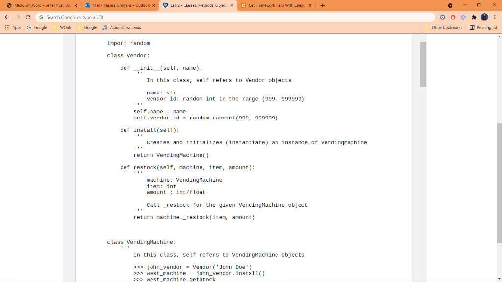 Microsoft Word - Letter from Bi Mail-MishraShriyant - | Chegg.com
