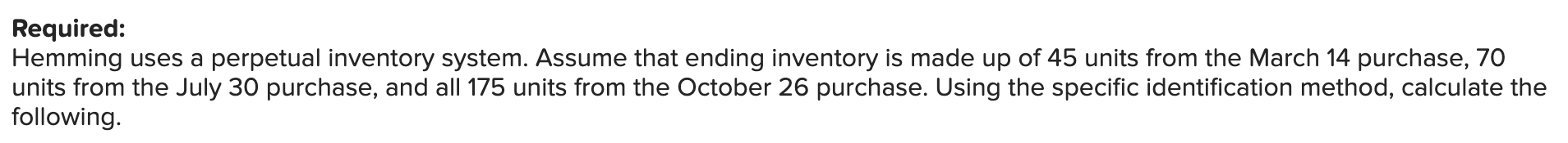 Solved Required information [The following information | Chegg.com