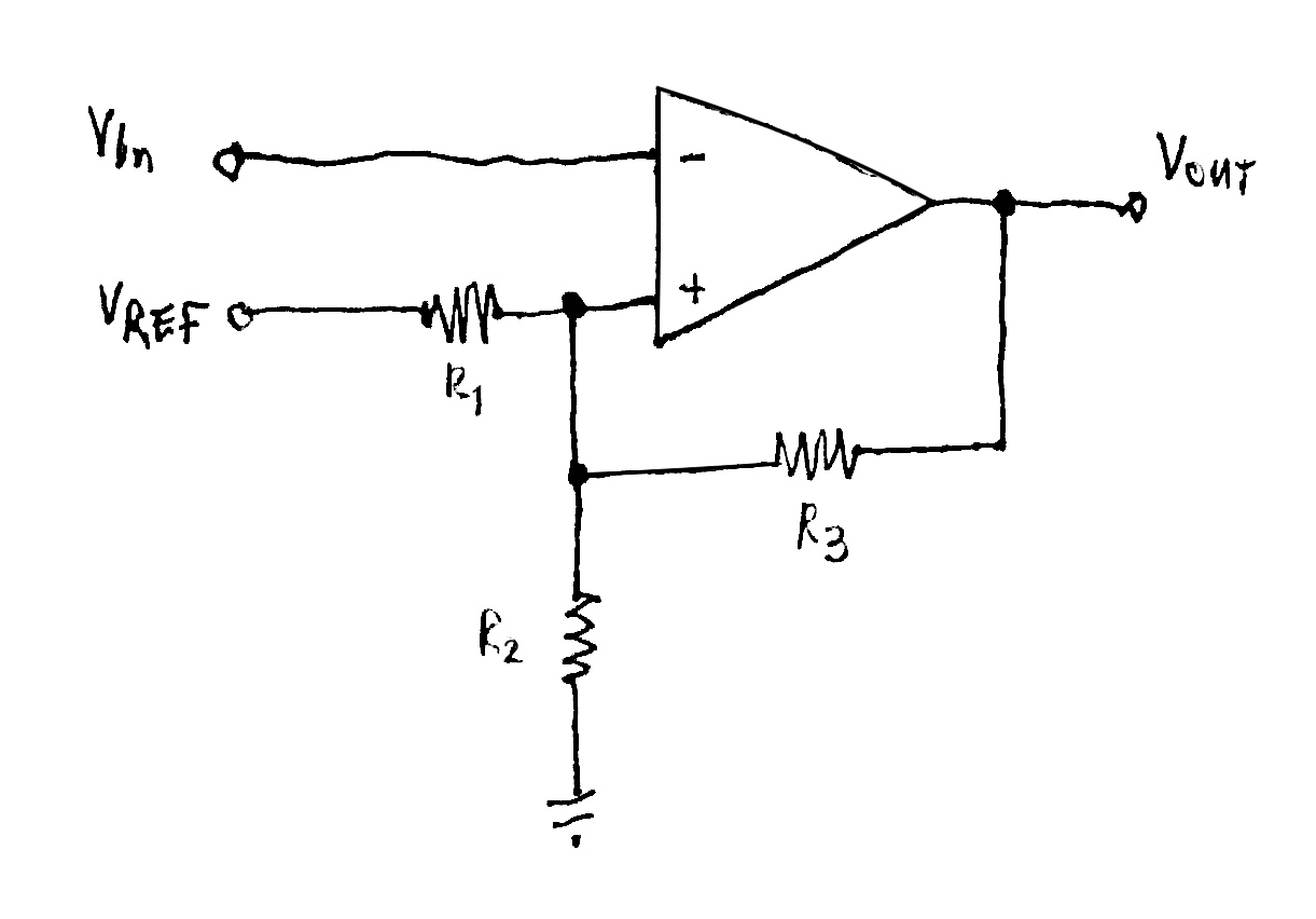 Solved The circuit shown is a simple Schmitt Trigger. This | Chegg.com