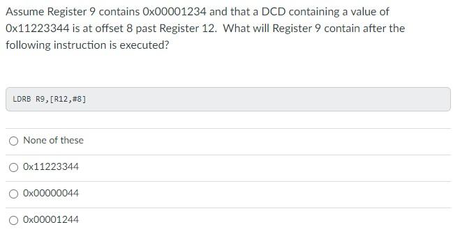 Solved Nine. The purpose of the Bit Clear (BIC) instruction | Chegg.com