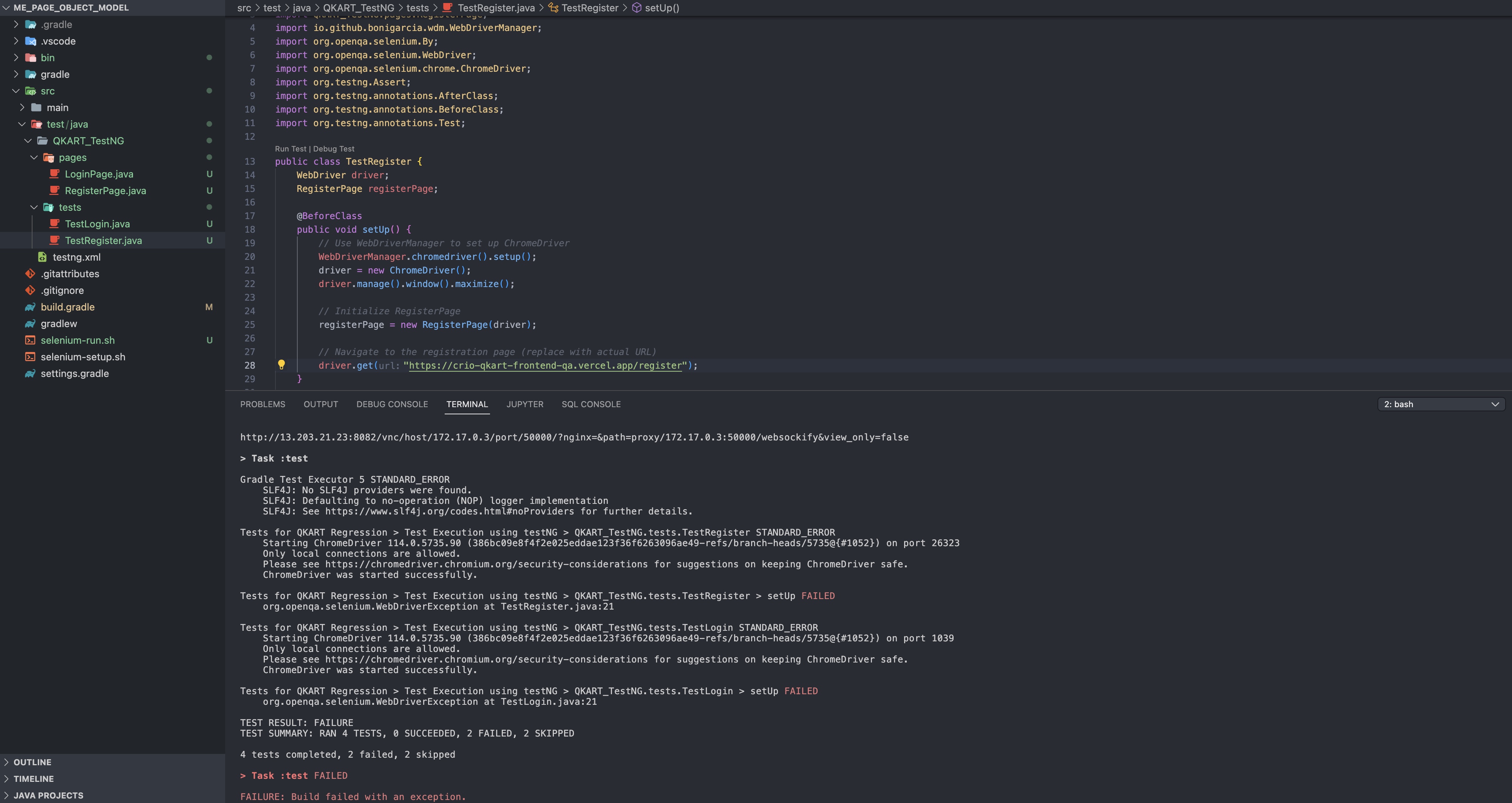 Solved please resolve the issue | Chegg.com
