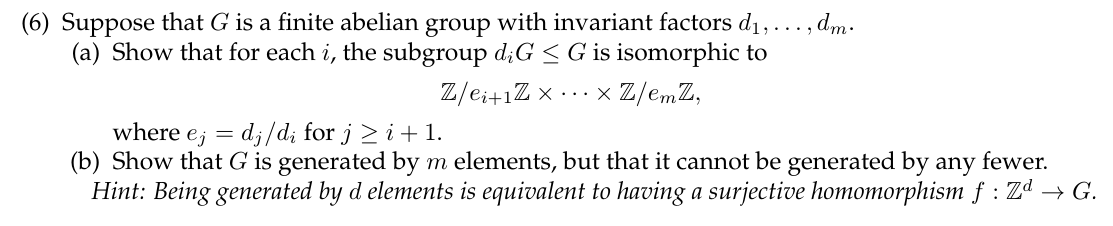 (6) Suppose that G is a finite abelian group with | Chegg.com