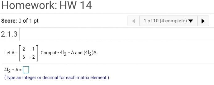 Solved Homework: HW 14 Score: 0 of 1 pt 1 of 10 (4 complete) | Chegg.com
