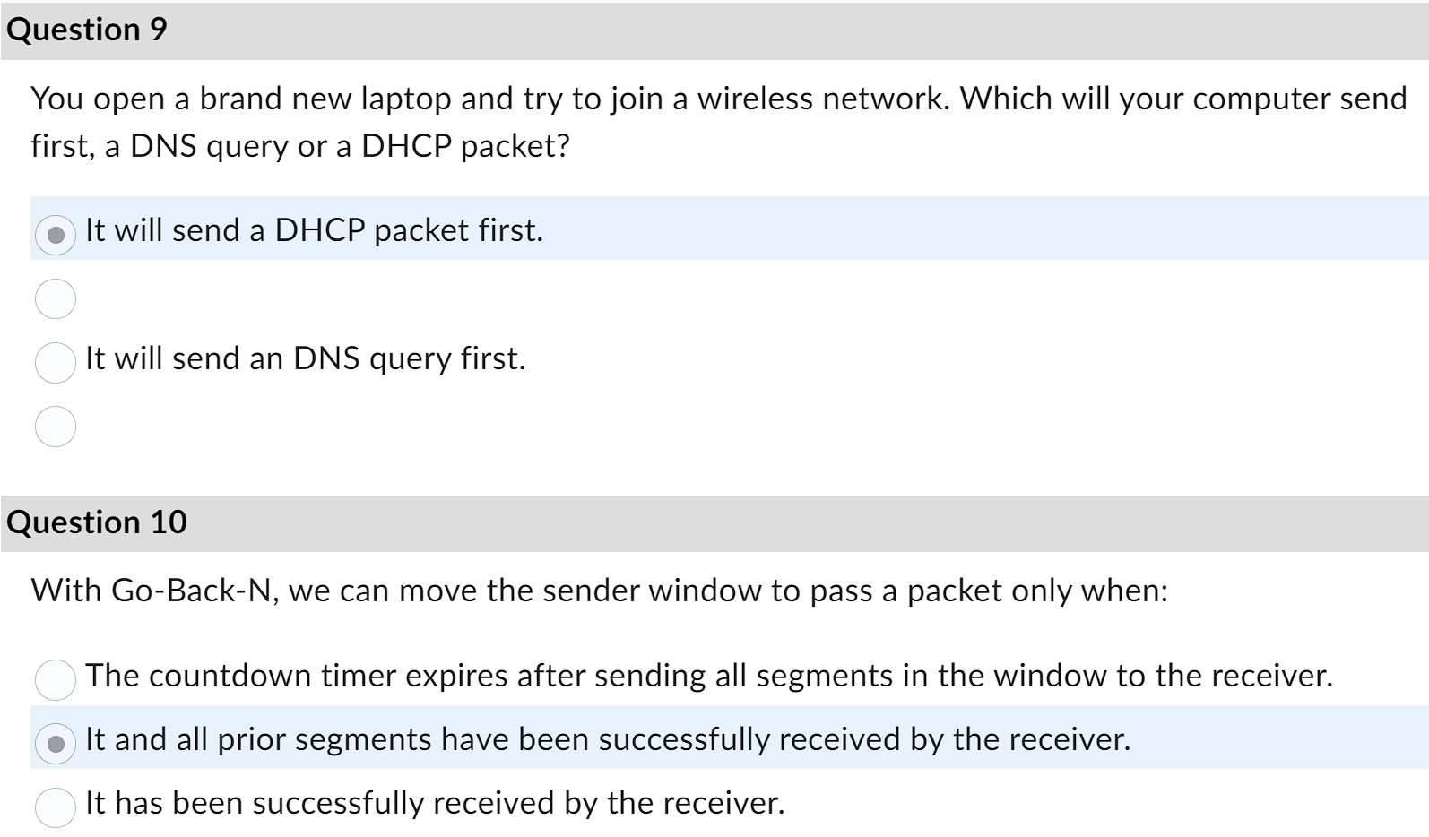 Solved Following the previous problem, host A sends the | Chegg.com