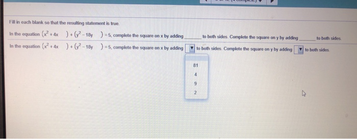Solved Fill in each blank so that the resulting statement is | Chegg.com