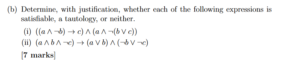 Solved (b) Determine, with justification, whether each of | Chegg.com