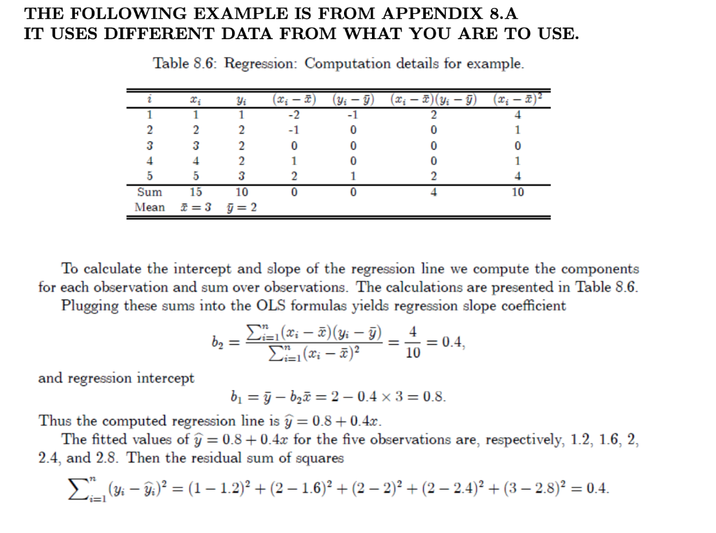 5. Correlation, Regression Line Consider a dataset | Chegg.com