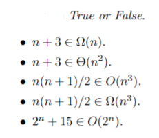 Solved True or False. | Chegg.com