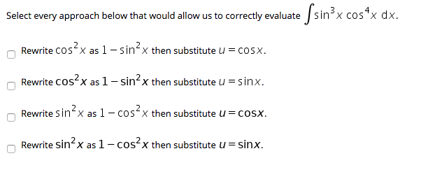 Solved Select every approach below that would allow us to | Chegg.com