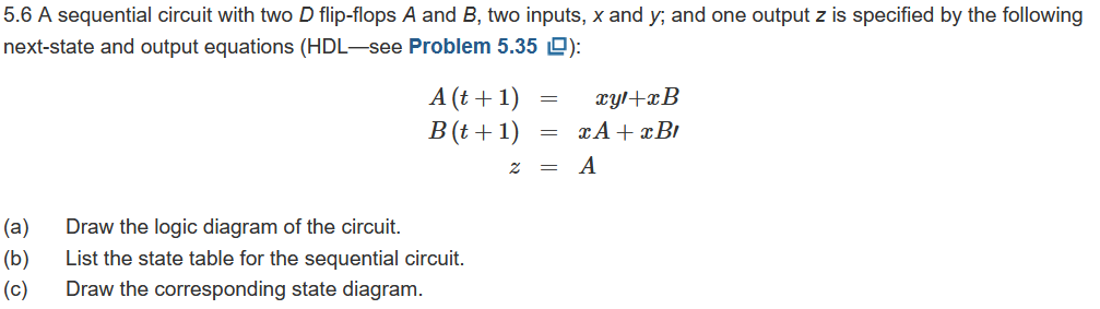 Solved 5.2 Construct a JK flip-flop using a D flip-flop, a | Chegg.com