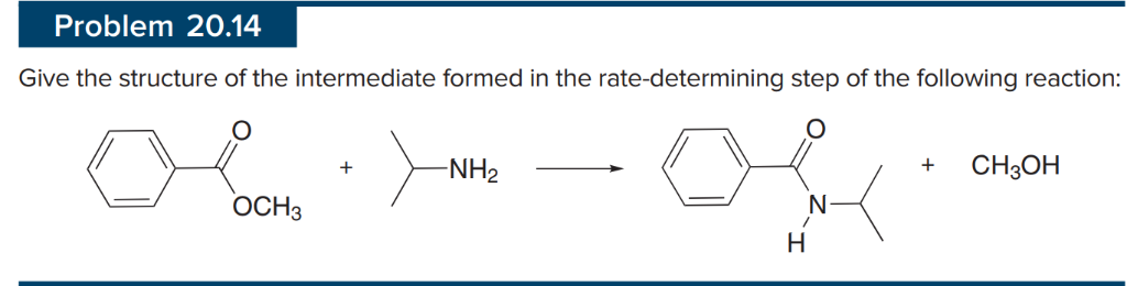 Solved Problem 20.14 Give the structure of the intermediate | Chegg.com