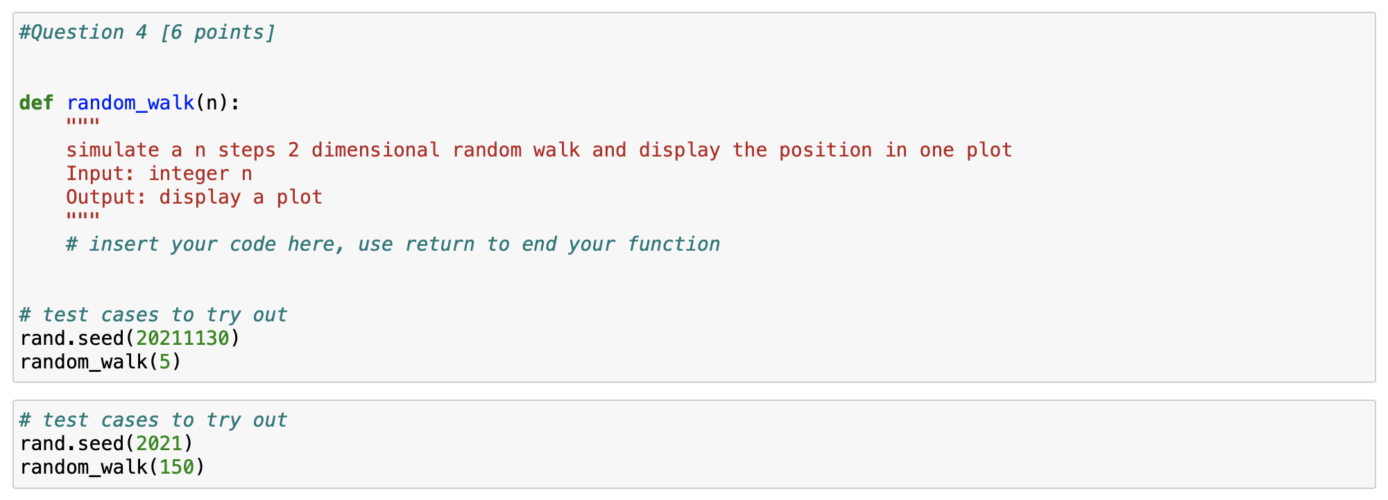 Solved 5. [6] In a 2-dimensional random walk, a dog stand at | Chegg.com