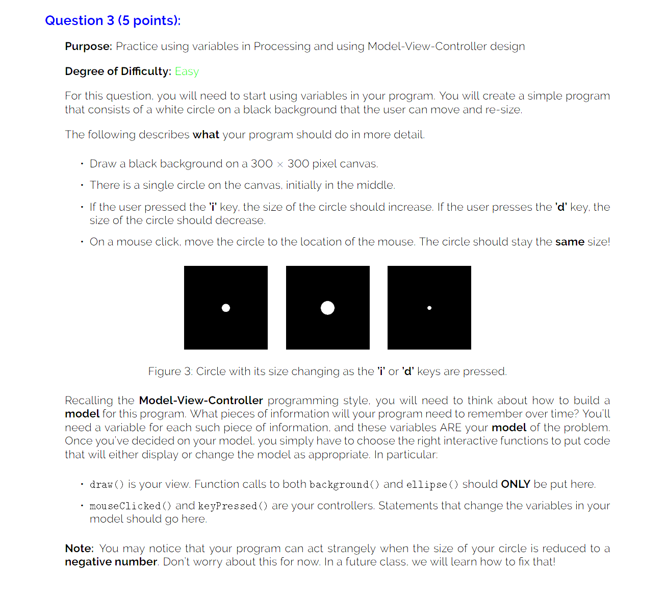 Solved uestion 3 (5 points): Purpose: Practice using | Chegg.com