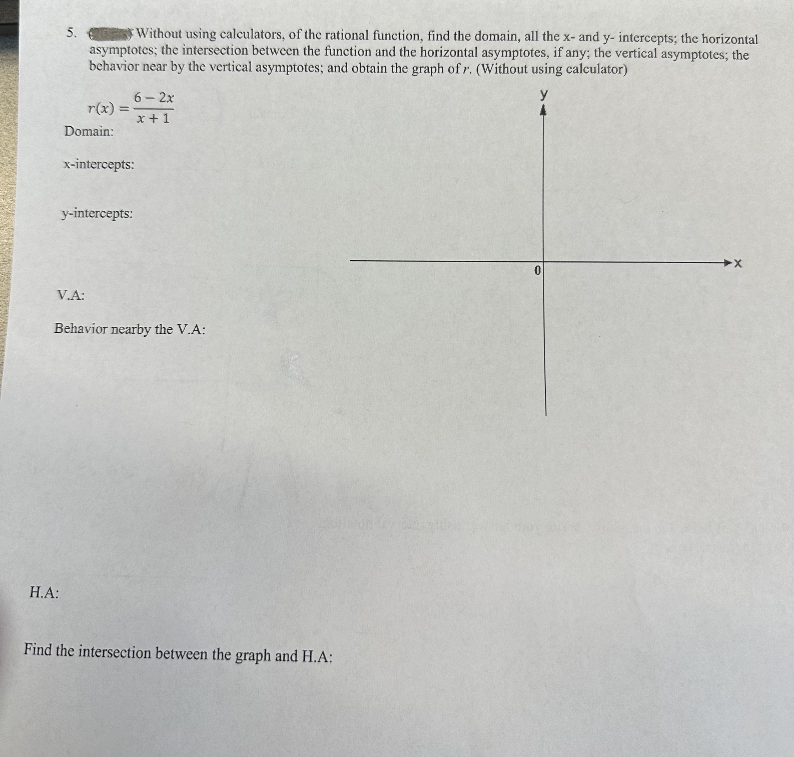 Solved 5. Without using calculators, of the rational | Chegg.com